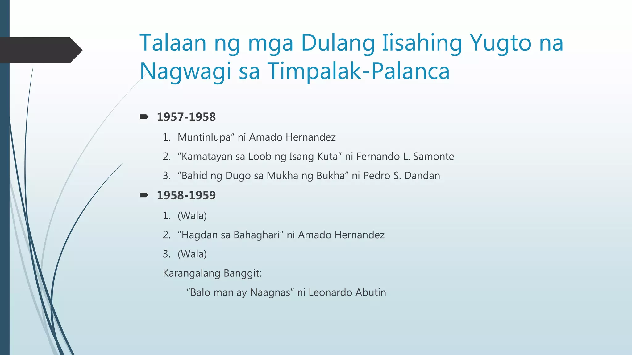 Ang panitikan sa panahon ng liberasyon | PPTX