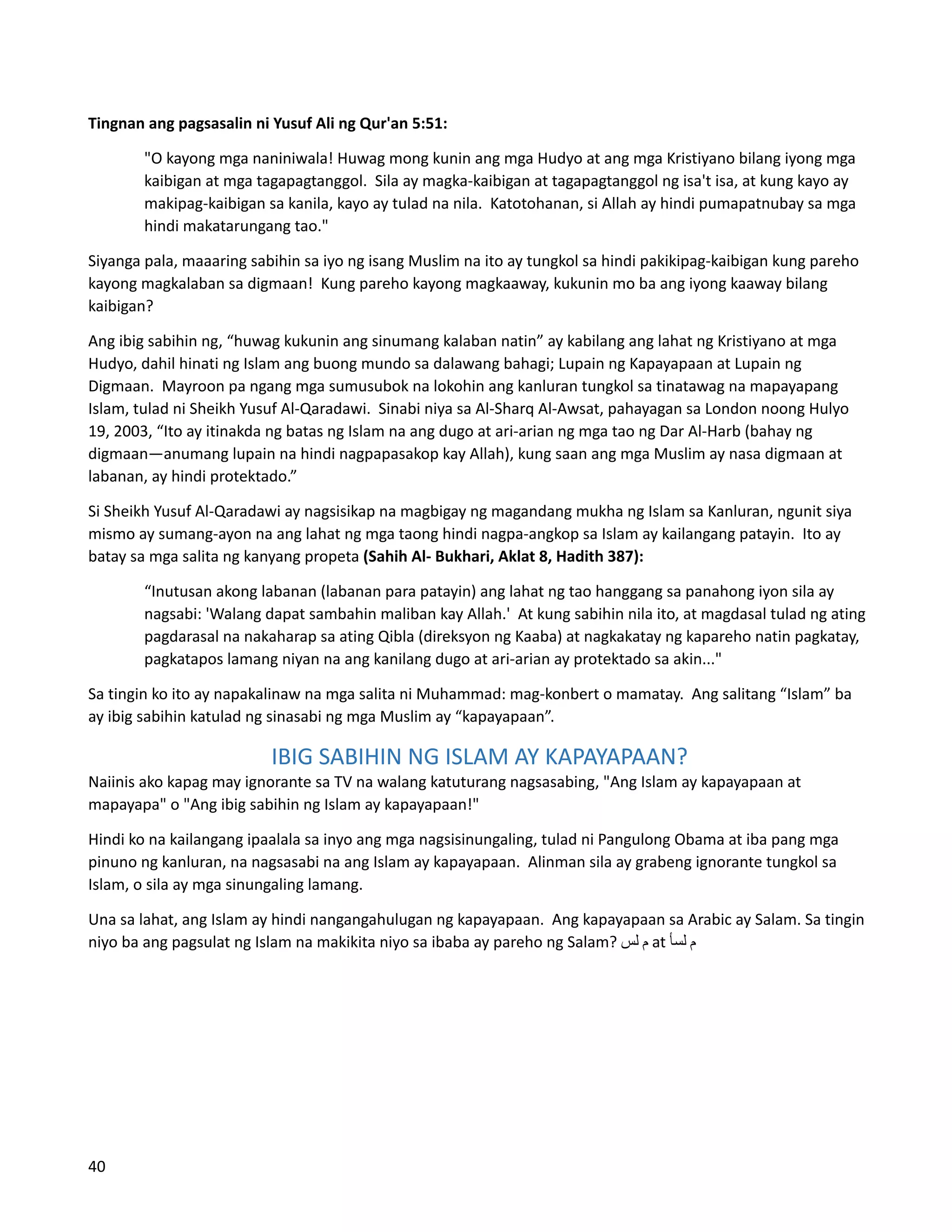 Deception of Allah (TAGALOG) | PDF