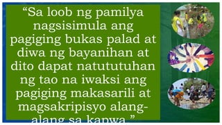 ANG PANLIPUNAN AT PAMPOLITIKAL NA GAMPANIN NG PAMILYA.pptx