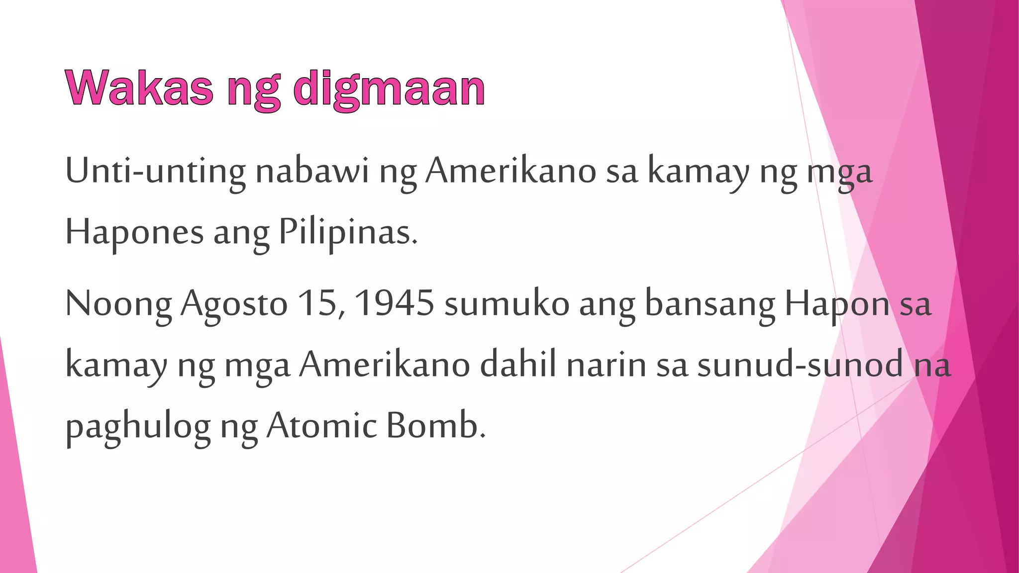 Pamumuhay ng mga pilipino sa panahon ng mga Hapones | PPTX