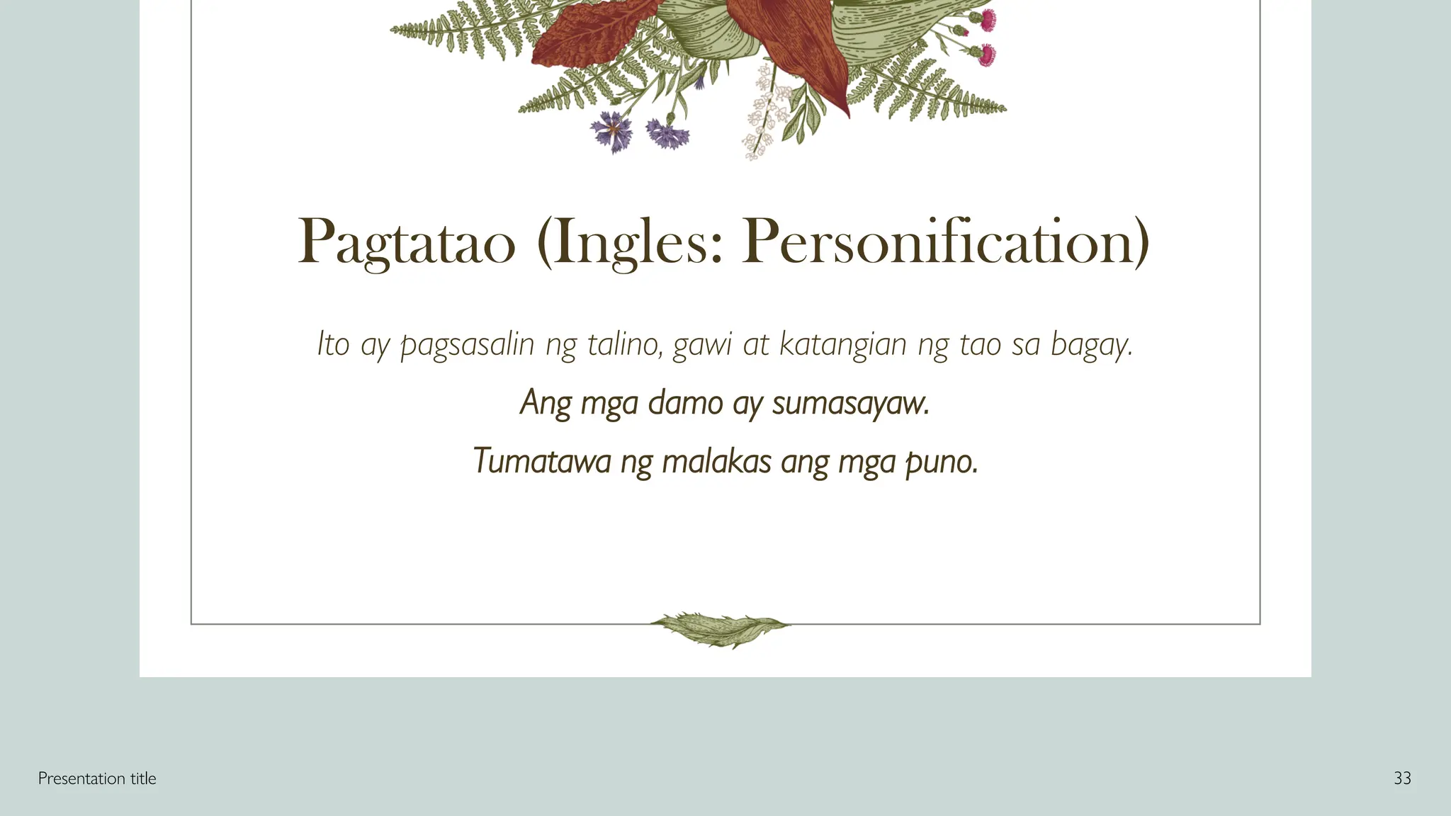 Ang Panulaang Pilipino at mga Elemento Nito | PDF