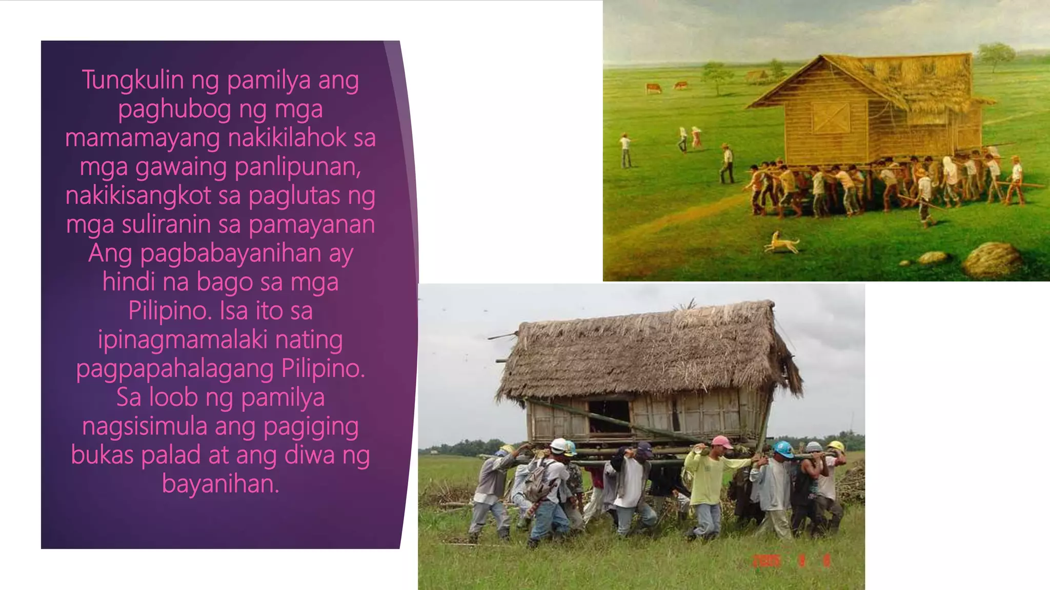 Ang papel ng pamilya sa lipunan | PPTX