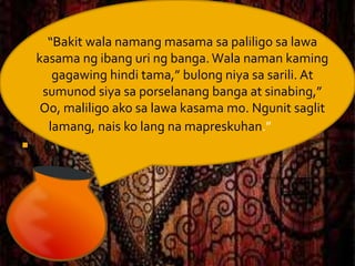 Ang parabula ng banga | PPTX