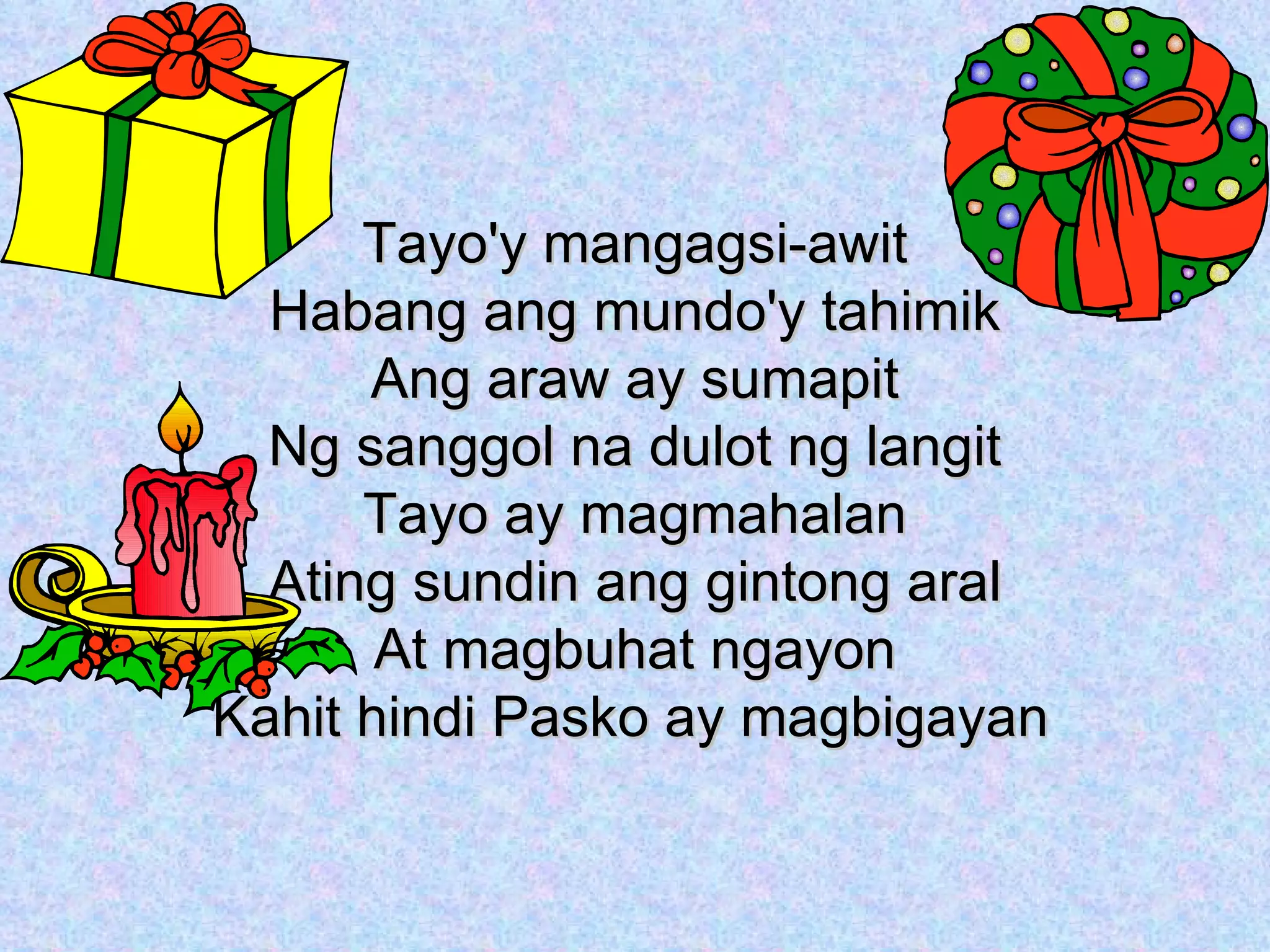 Ang pasko ay sumapit | PPT