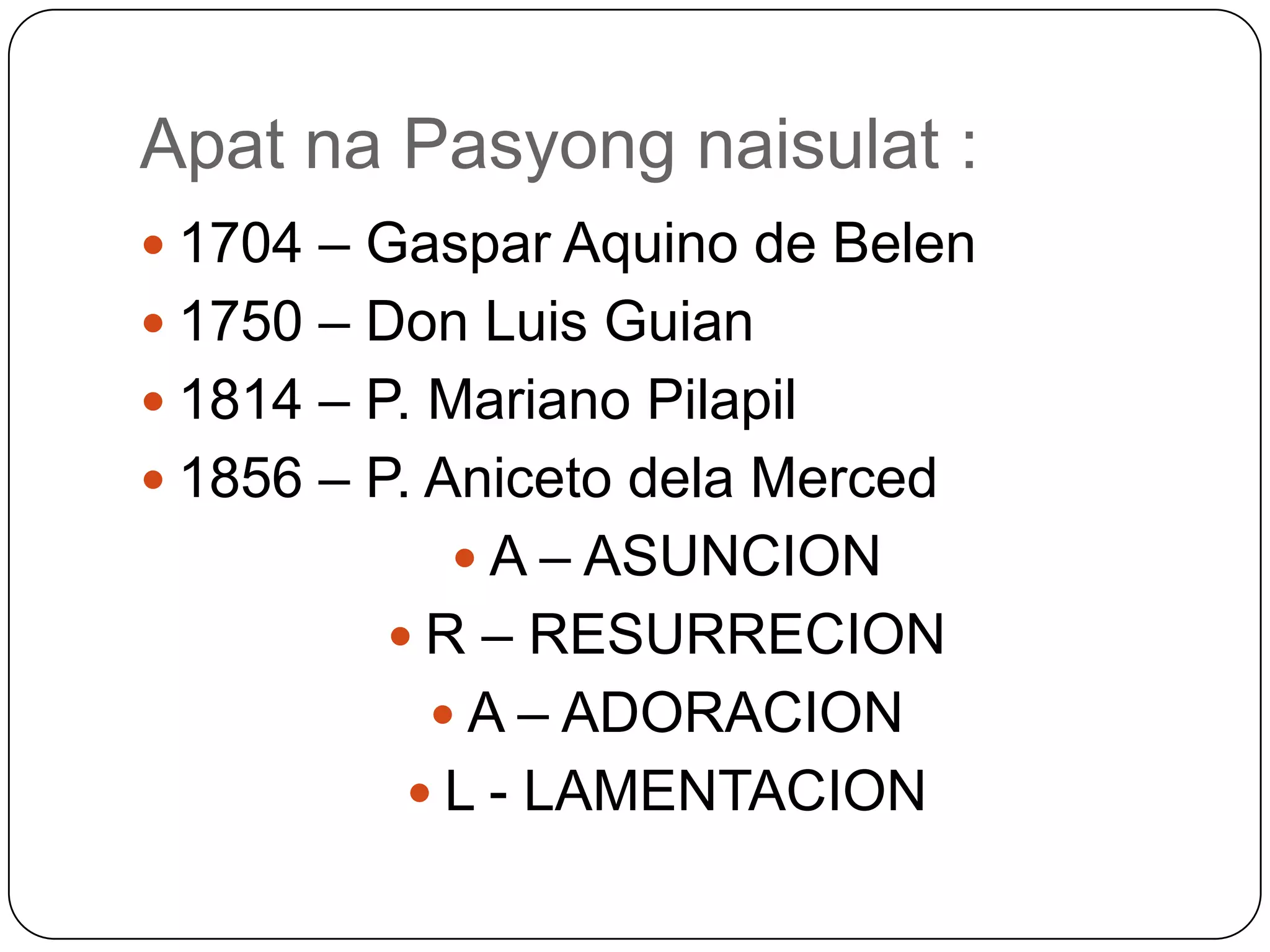 Ang pasyon | PPTX