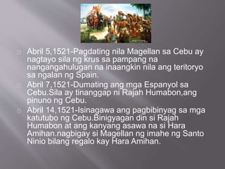 ang pagdating ni magellan sa Pilipinas | PPTX