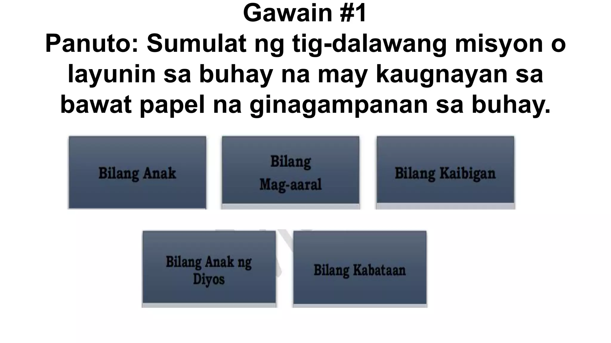 Ang Personal na Pahayag ng Misyon sa Buhay.pptx