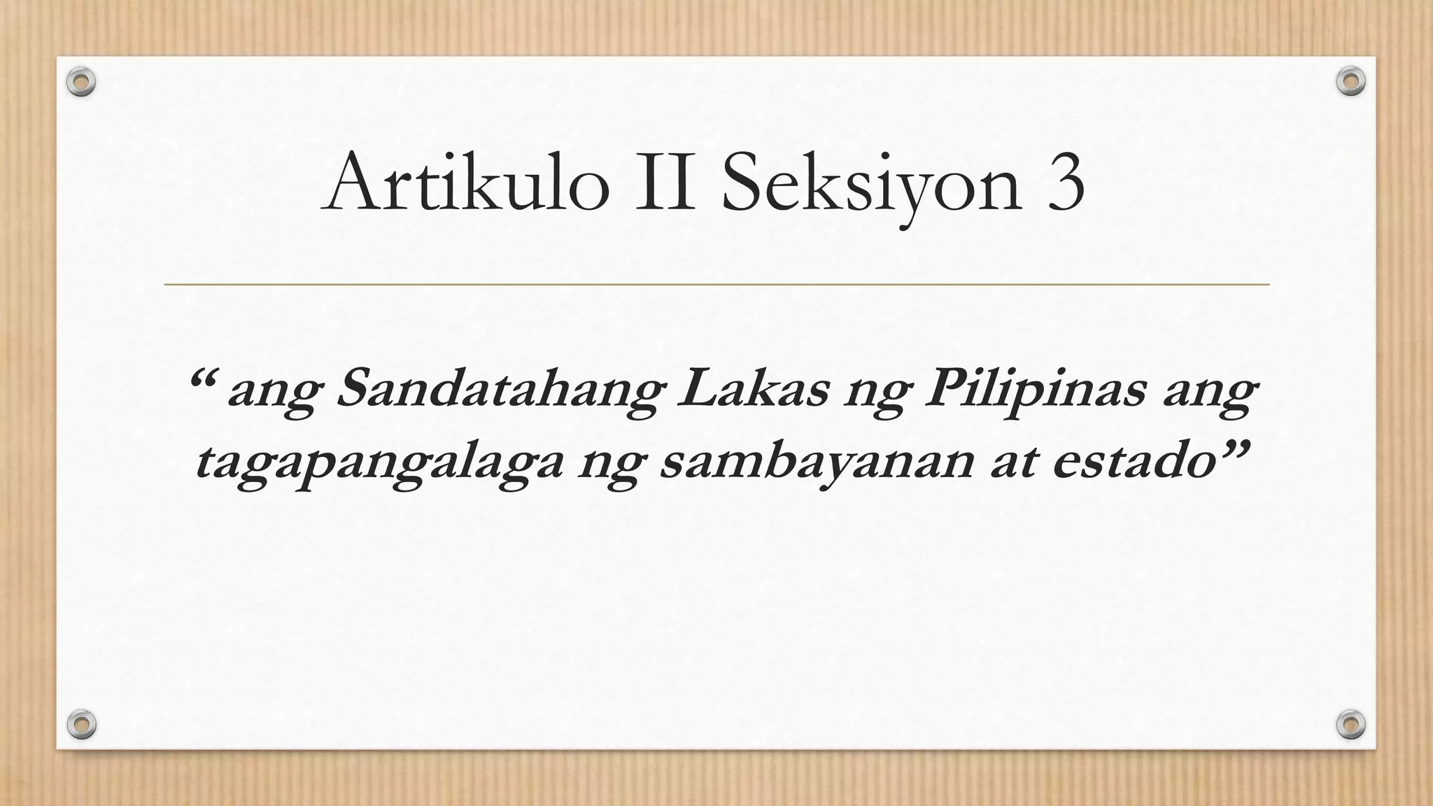 Ang Pilipinas bilang isang ganap na estado | PPTX