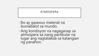 Ang pilipinas, isang bansang tropikal | PPTX