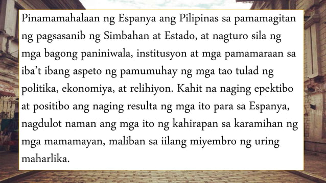 Ang Pilipinas sa Ilalim ng mga Espanyol | PPTX