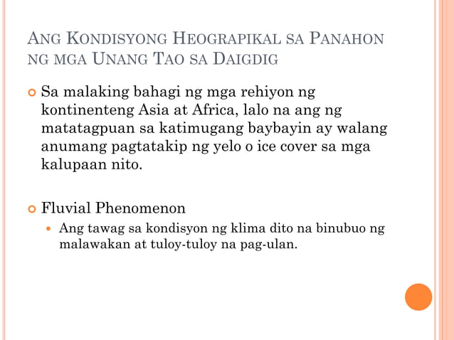 Ang Pinagmulan ng mga Unang Tao sa Daigdig - Kasaysayan ng Daigdig ...