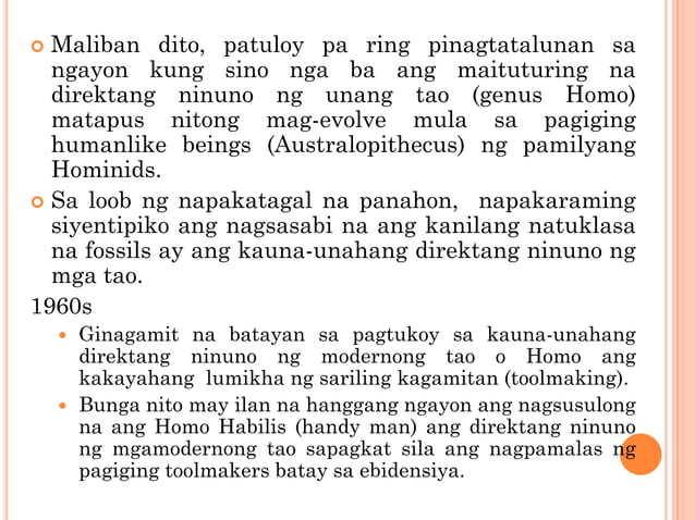 Ang Pinagmulan ng mga Unang Tao sa Daigdig - Kasaysayan ng Daigdig ...