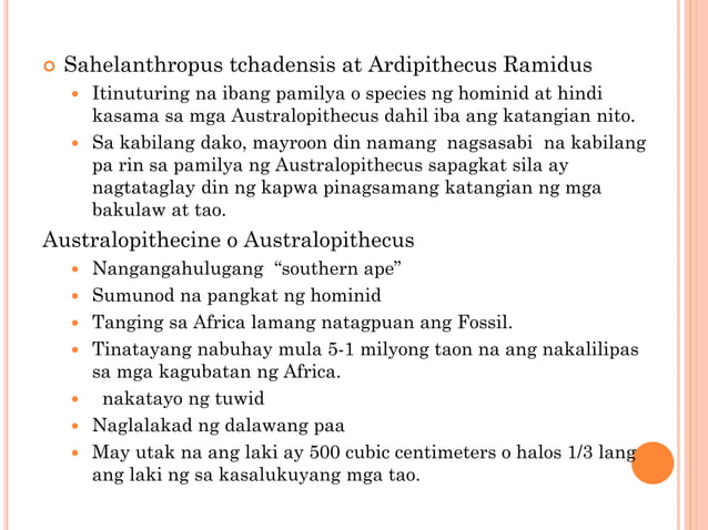 Ang Pinagmulan ng mga Unang Tao sa Daigdig - Kasaysayan ng Daigdig ...