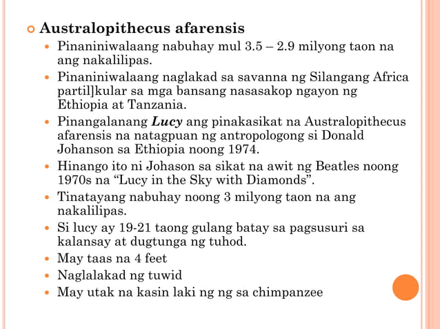 Ang Pinagmulan ng mga Unang Tao sa Daigdig - Kasaysayan ng Daigdig ...