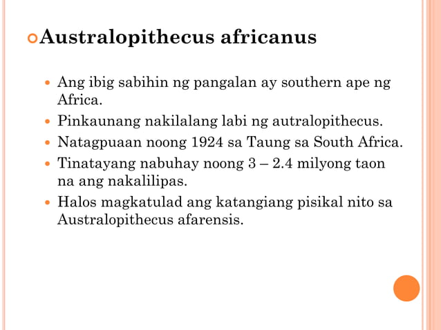 Ang Pinagmulan ng mga Unang Tao sa Daigdig - Kasaysayan ng Daigdig ...