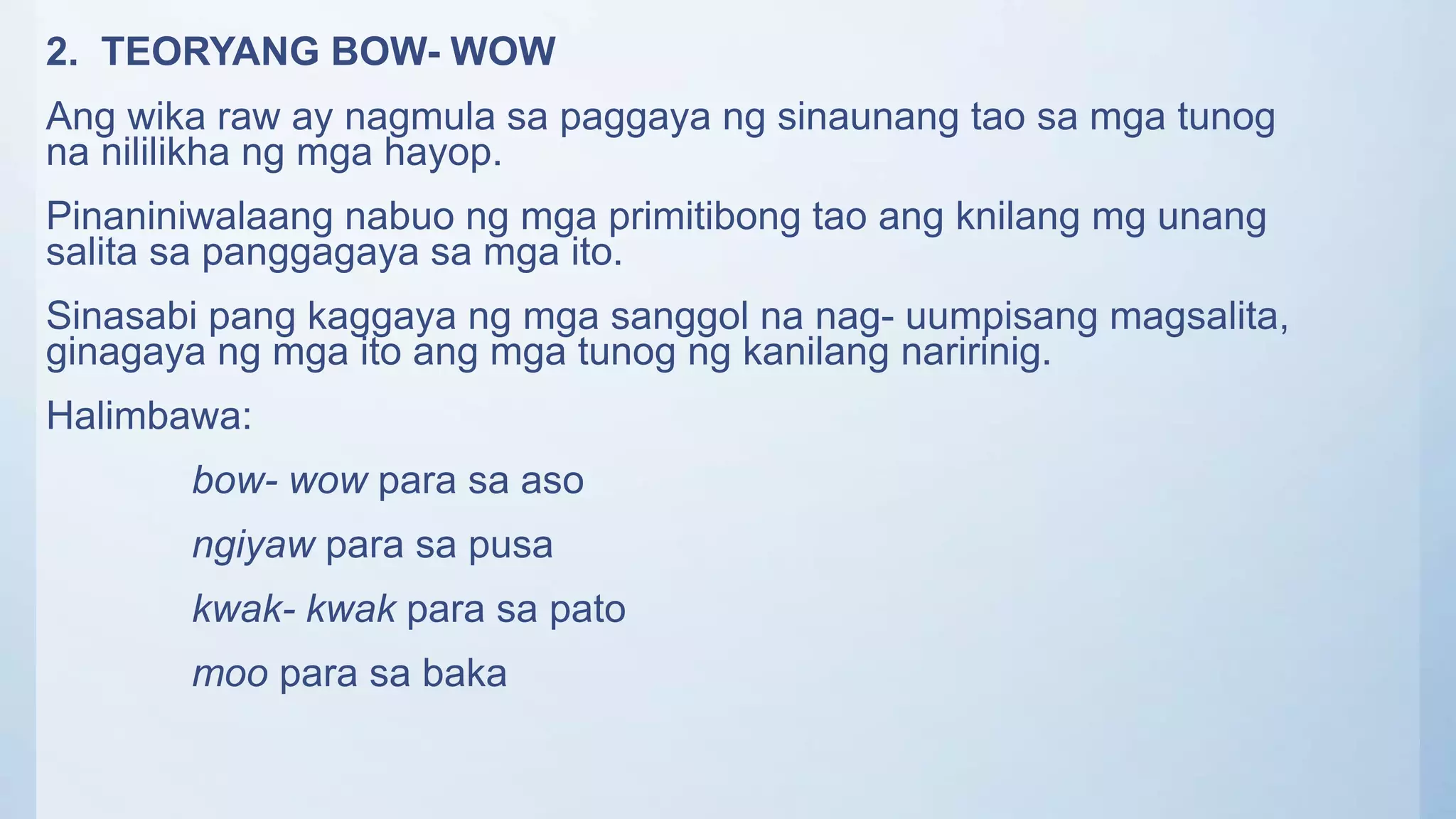 Ang Pinagmulan ng Wika | PPTX