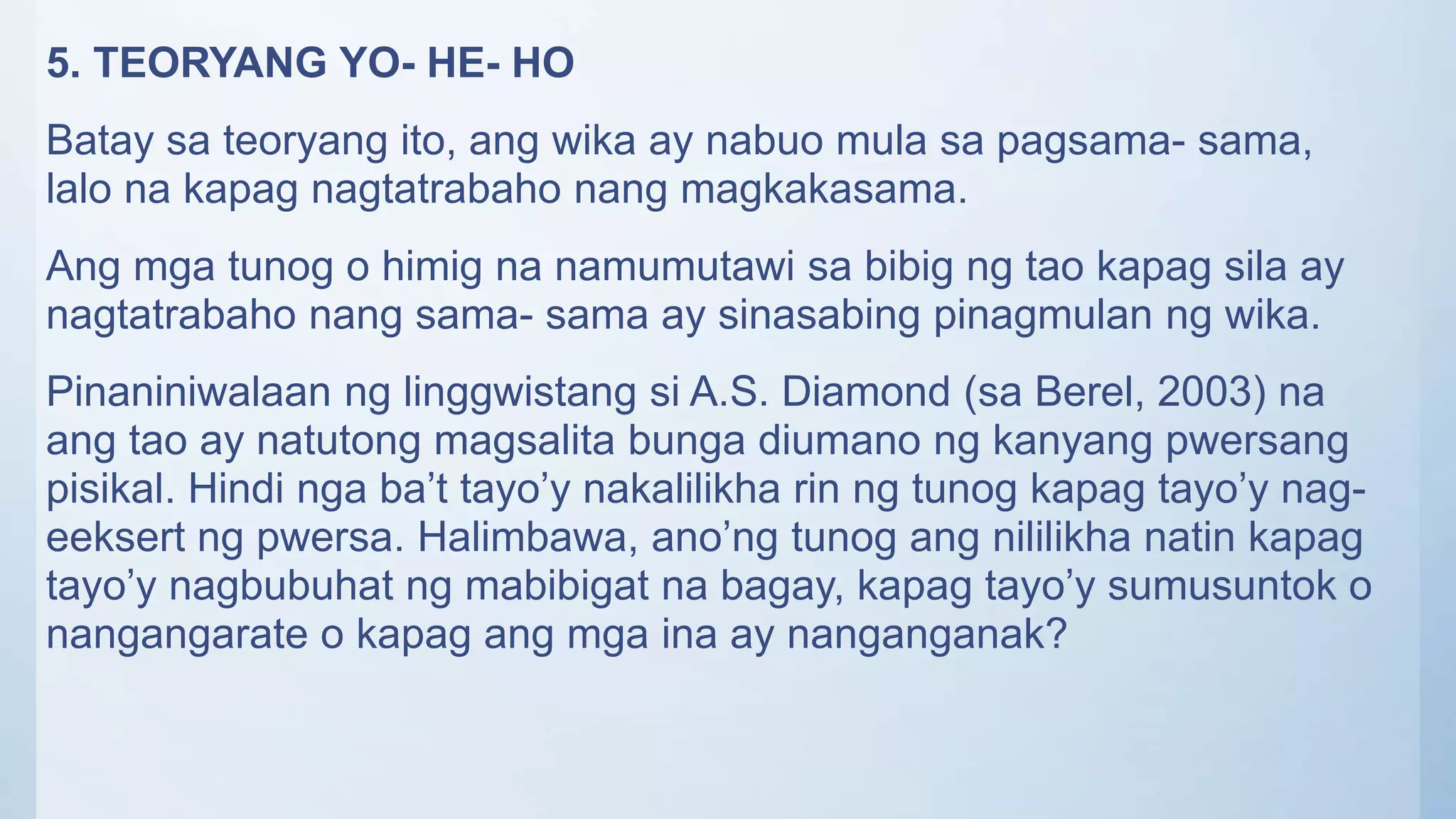 Ang Pinagmulan ng Wika | PPTX