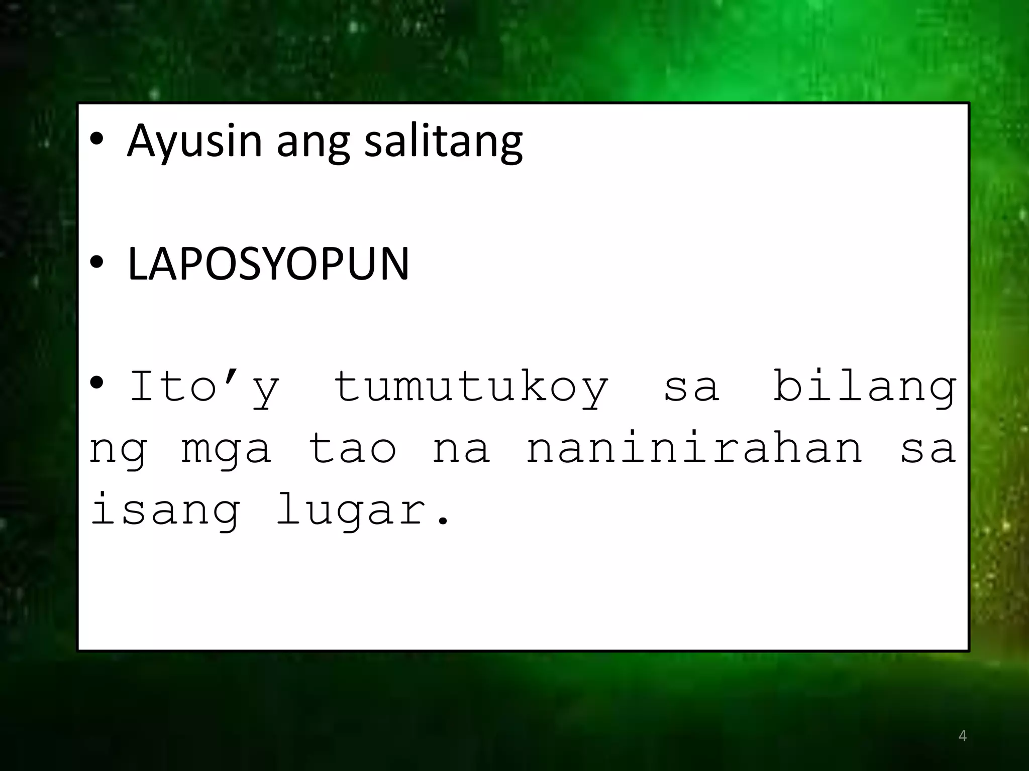 Ang populasyon ng bawat rehiyon sa bansa | PPTX