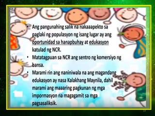 Ang populasyon ng bawat rehiyon sa bansa | PPTX