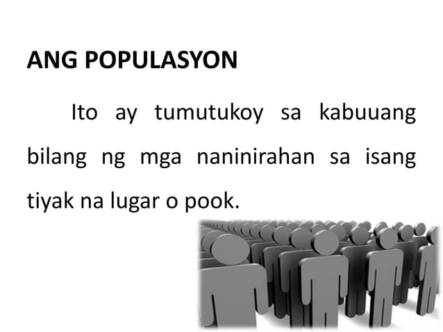 Ang populasyon sa pilipinas | PPTX