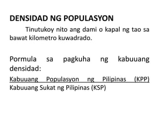 Ang populasyon sa pilipinas | PPTX