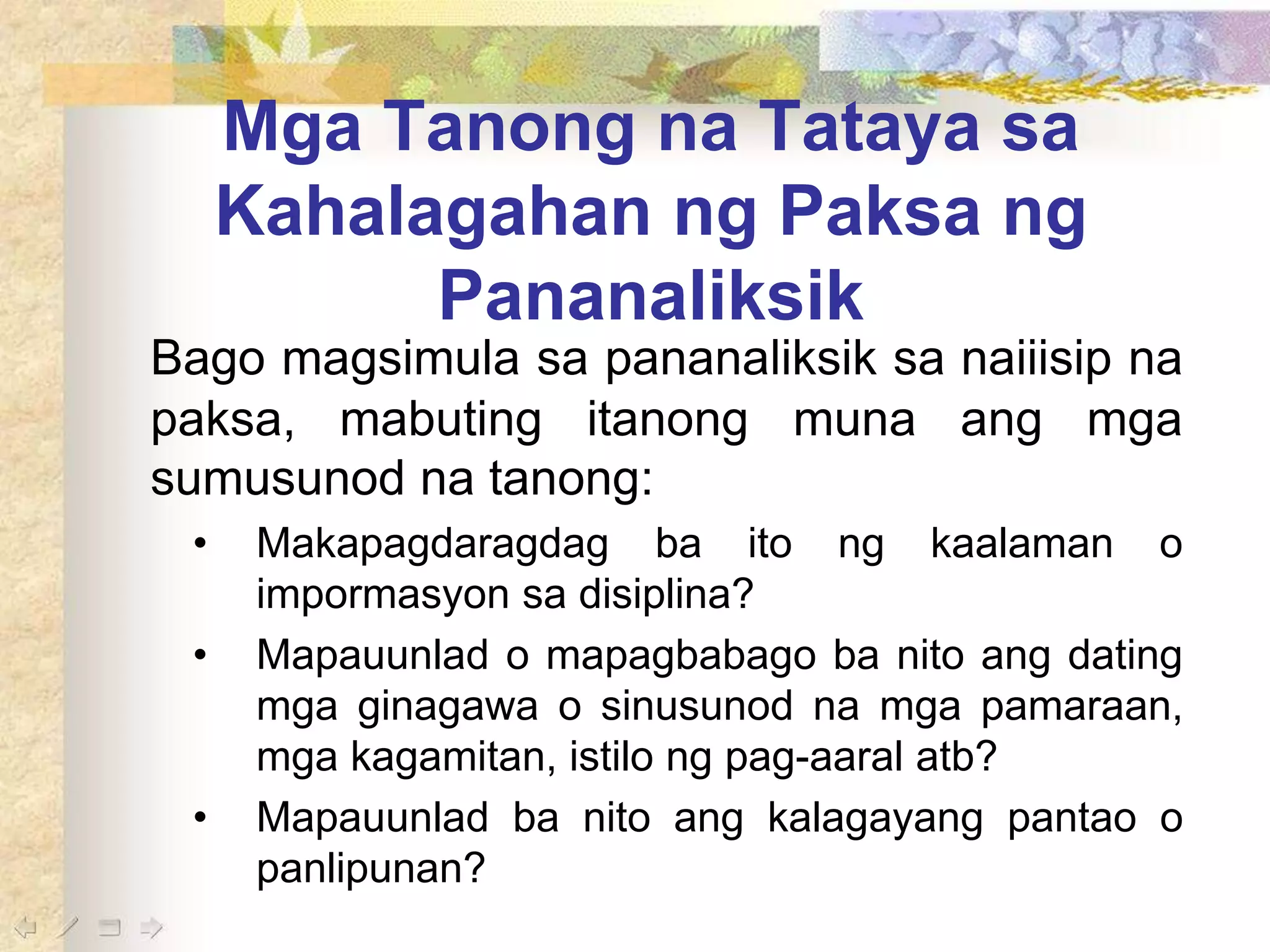 Ang Proseso sa Paghahanda ng Papel na Pananaliksik.ppt
