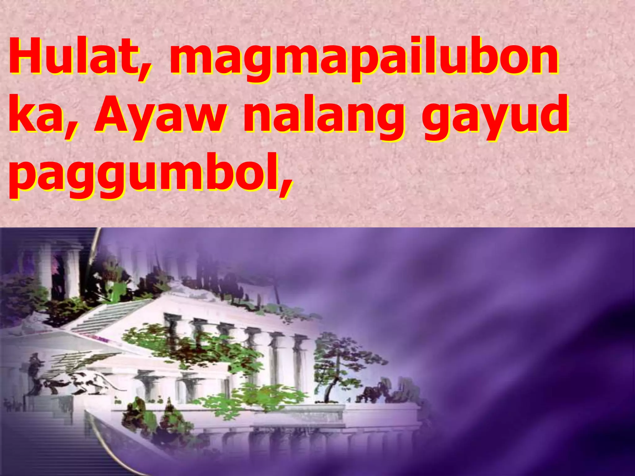 Ang Puloy-ang Way Kasamok.ppt