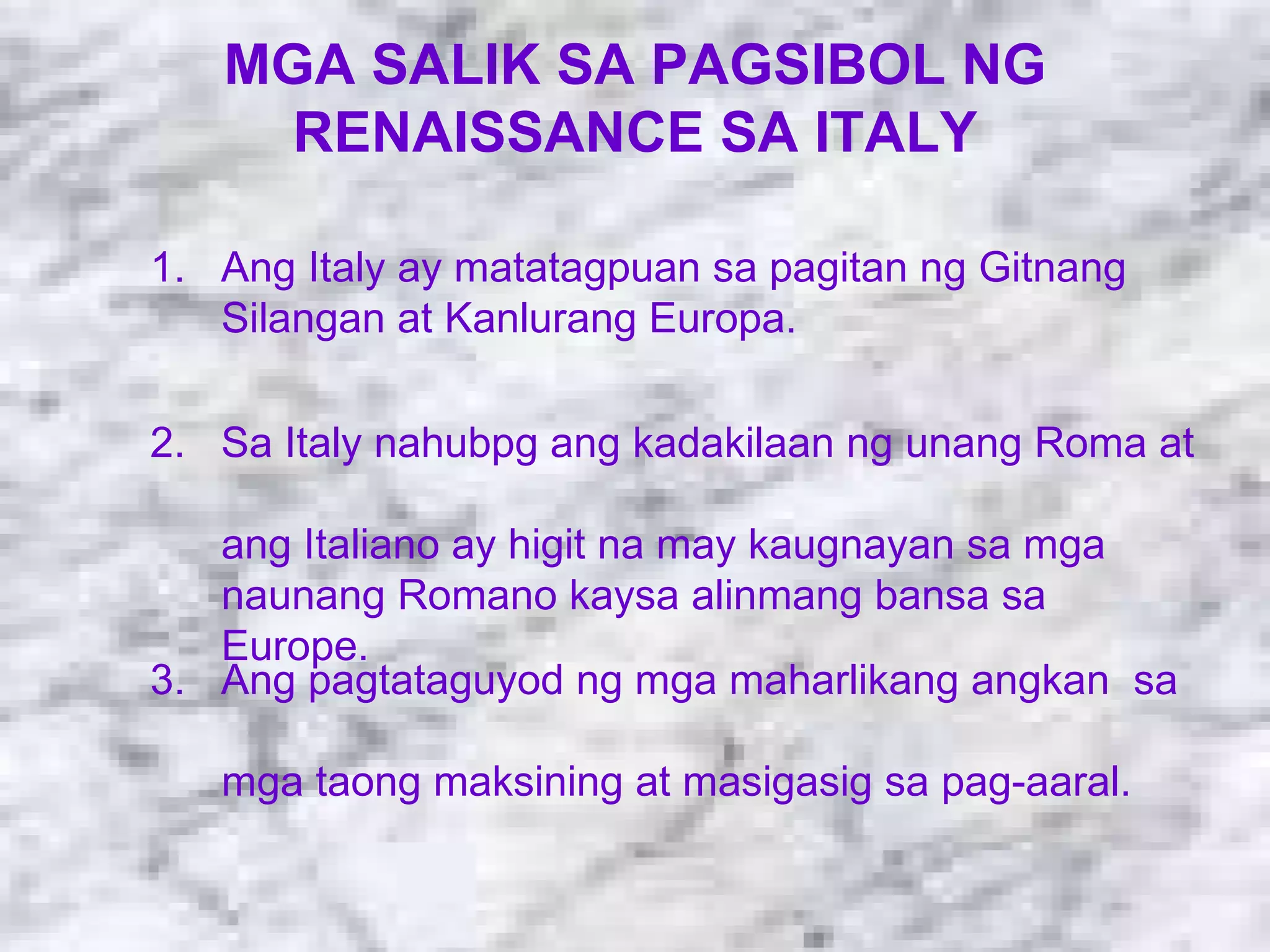 Ang Renaissance Ap Iii | PPT