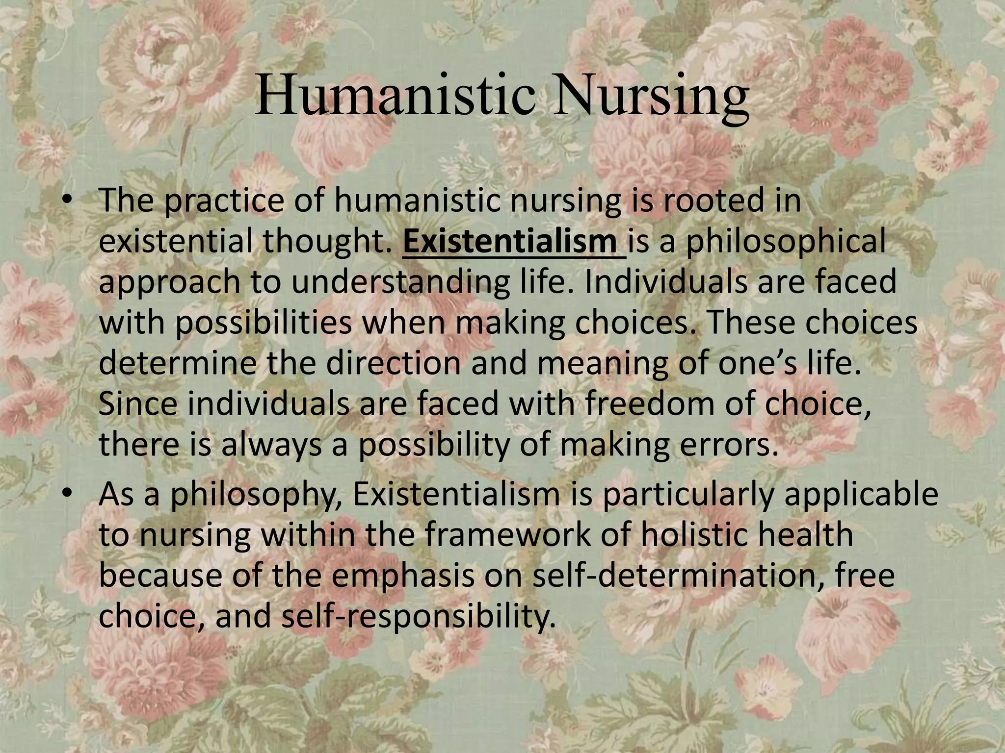 Humanistic Nursing | PPTX