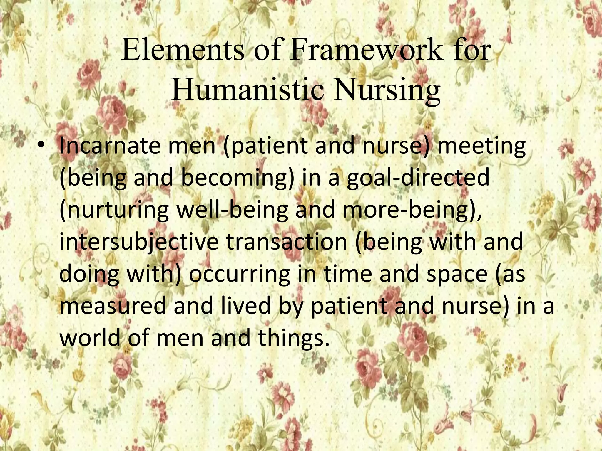 Humanistic Nursing | PPTX
