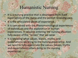 Humanistic Nursing | PPTX