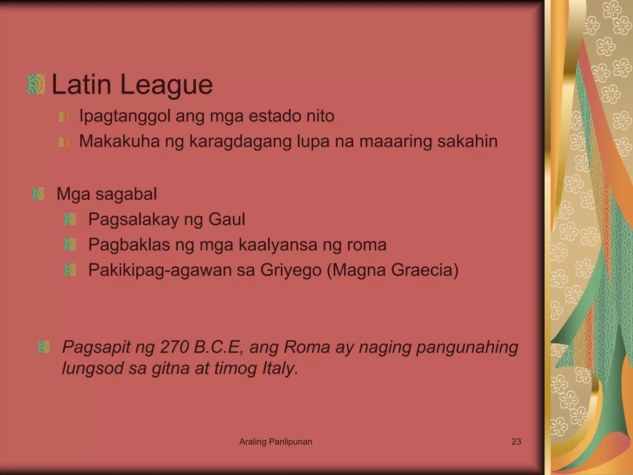 Ang republic ng rome at ang imperyong roman | PPTX