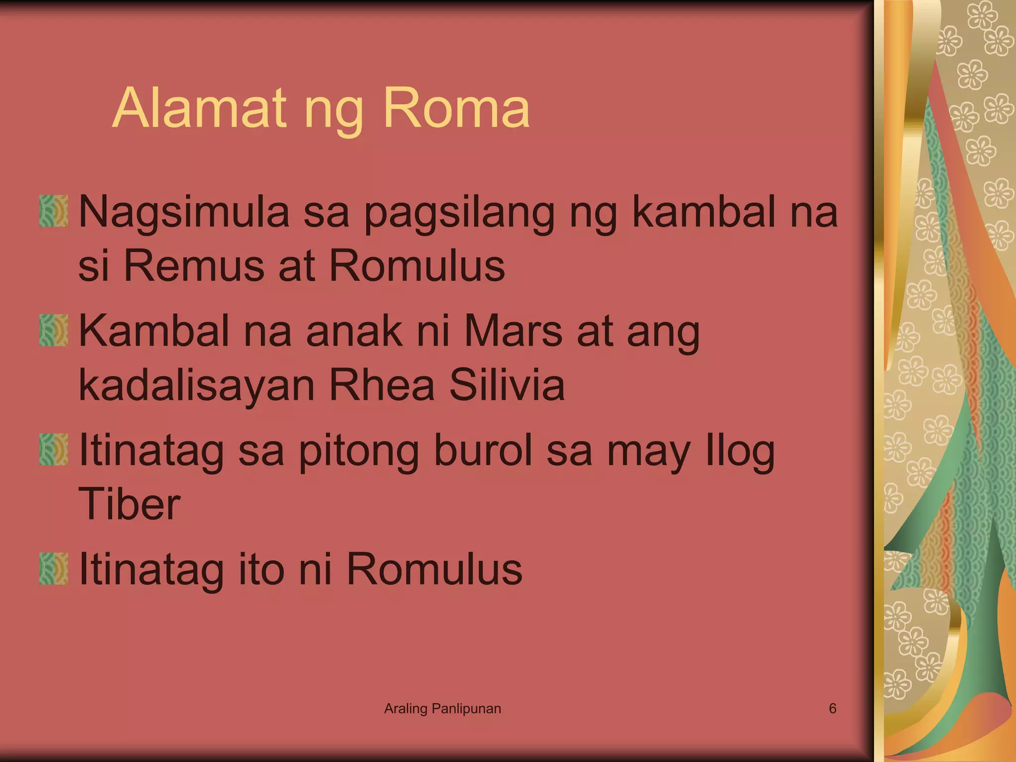 Ang republic ng rome at ang imperyong roman | PPTX