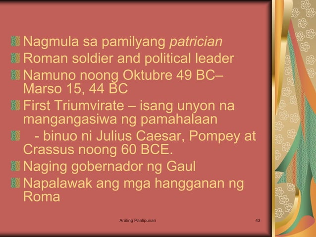 Ang republic ng rome at ang imperyong roman | PPTX