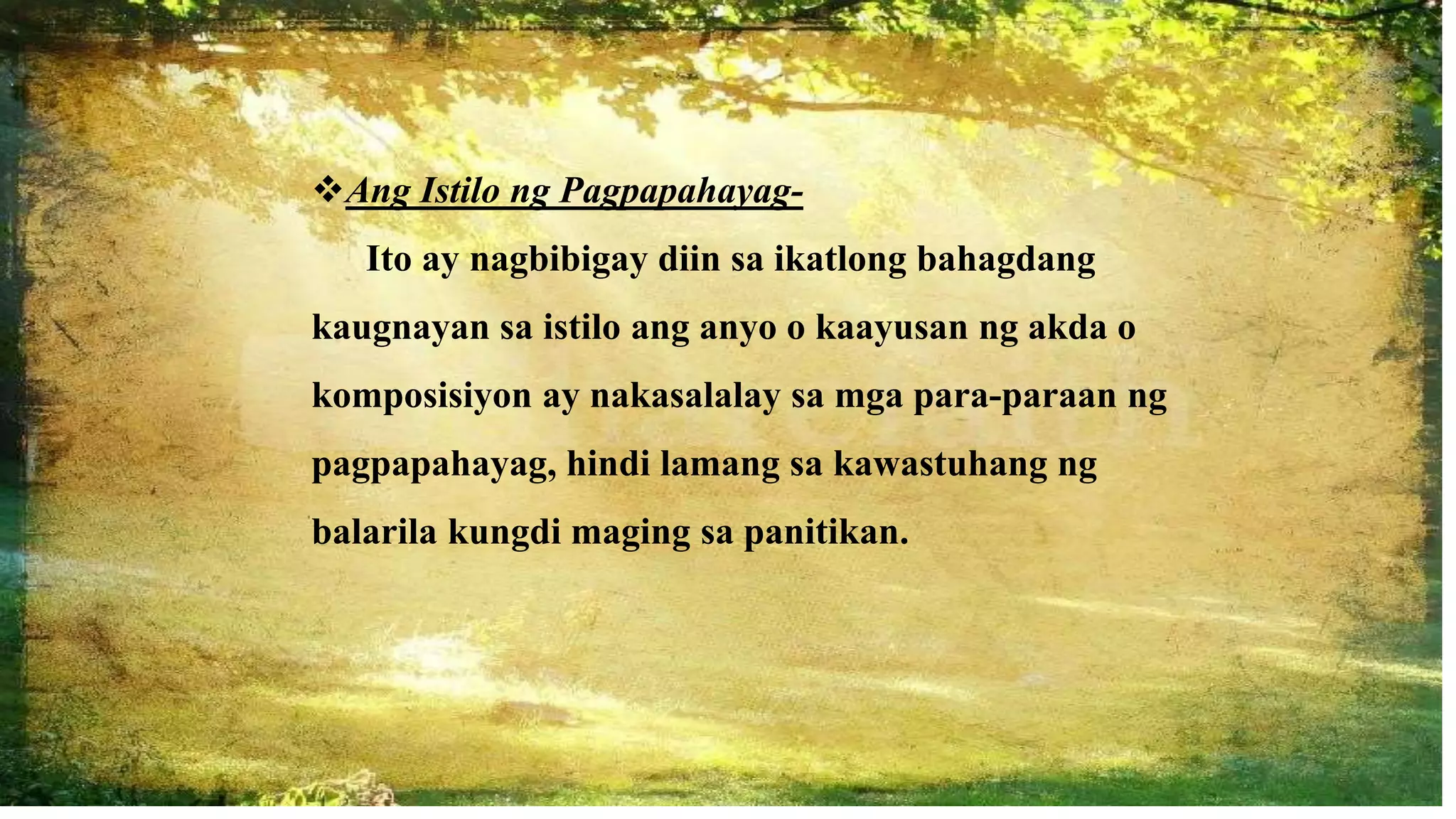 Ang retorika tungo sa masining na pagpapahayg | PPTX