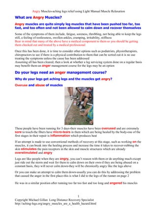Angry muscles anger management | PDF