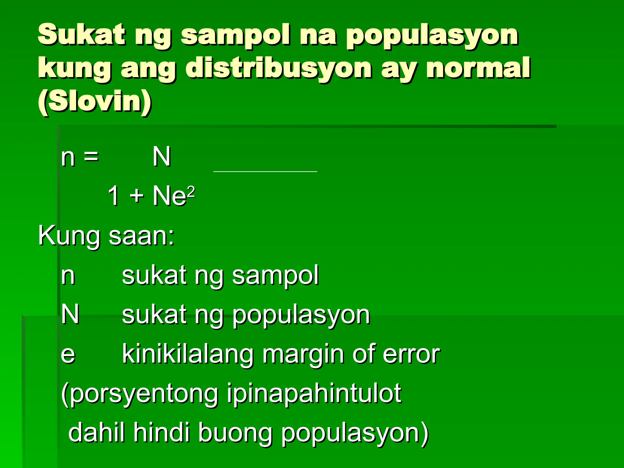 pananaliksik Ang Sampol at ang Populasyon1.ppt