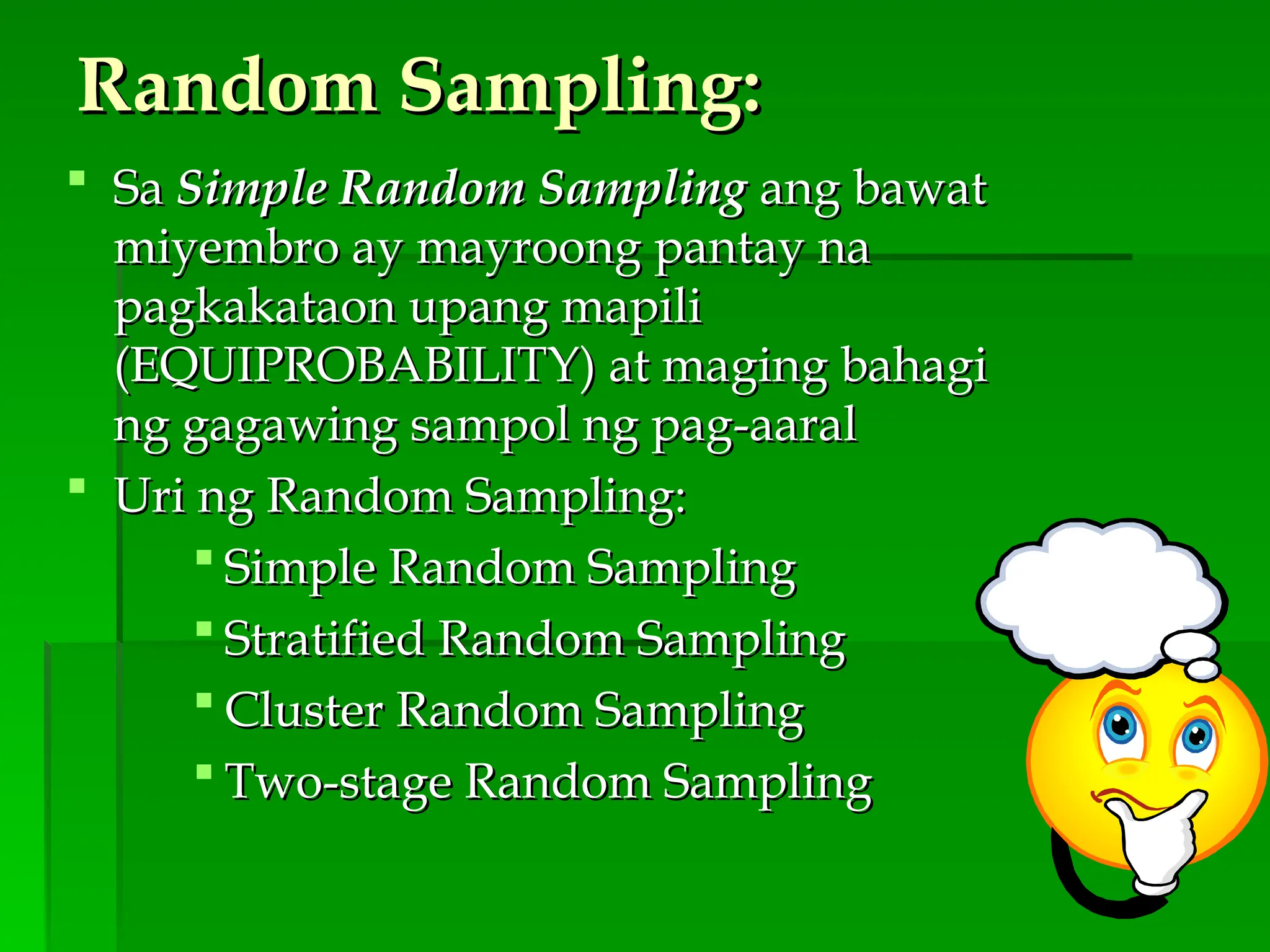 pananaliksik Ang Sampol at ang Populasyon1.ppt