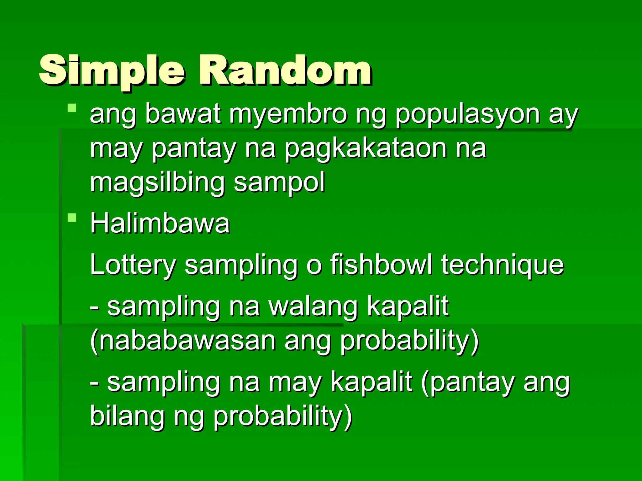 pananaliksik Ang Sampol at ang Populasyon1.ppt