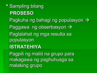 pananaliksik Ang Sampol at ang Populasyon1.ppt