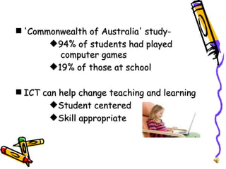 The benefits of educational computer games | PPT