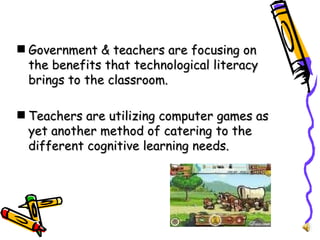 The benefits of educational computer games | PPT