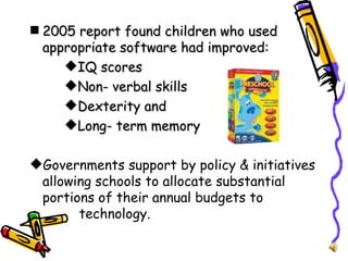 The benefits of educational computer games | PPT