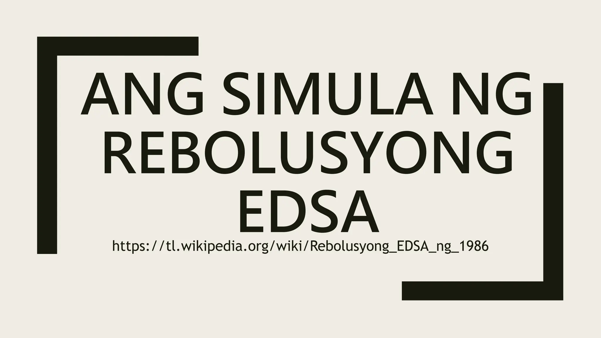 Ang Simula ng Rebolusyong EDSA na nagpagasak ng Batas Militar ni Marcos ...