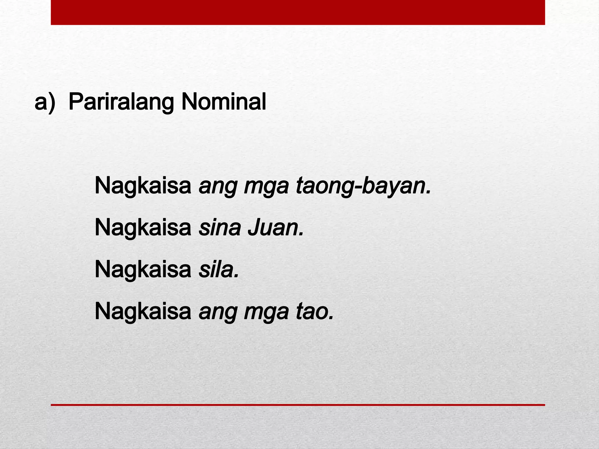 Ang Simuno | PPT