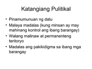 Ang sinaunang barangay | PPT