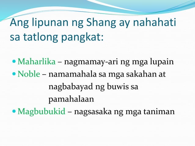Ang sinaunang kabihasnan sa mga lambak ng huang | PPTX