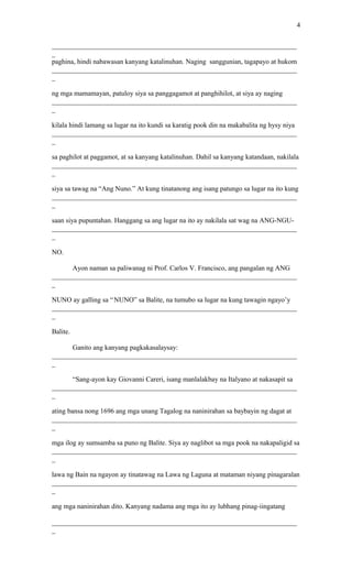 Ang sining at kalinangan ng bayan ng angono | PDF Ang sining at kalinangan ng bayan ng angono | PDF