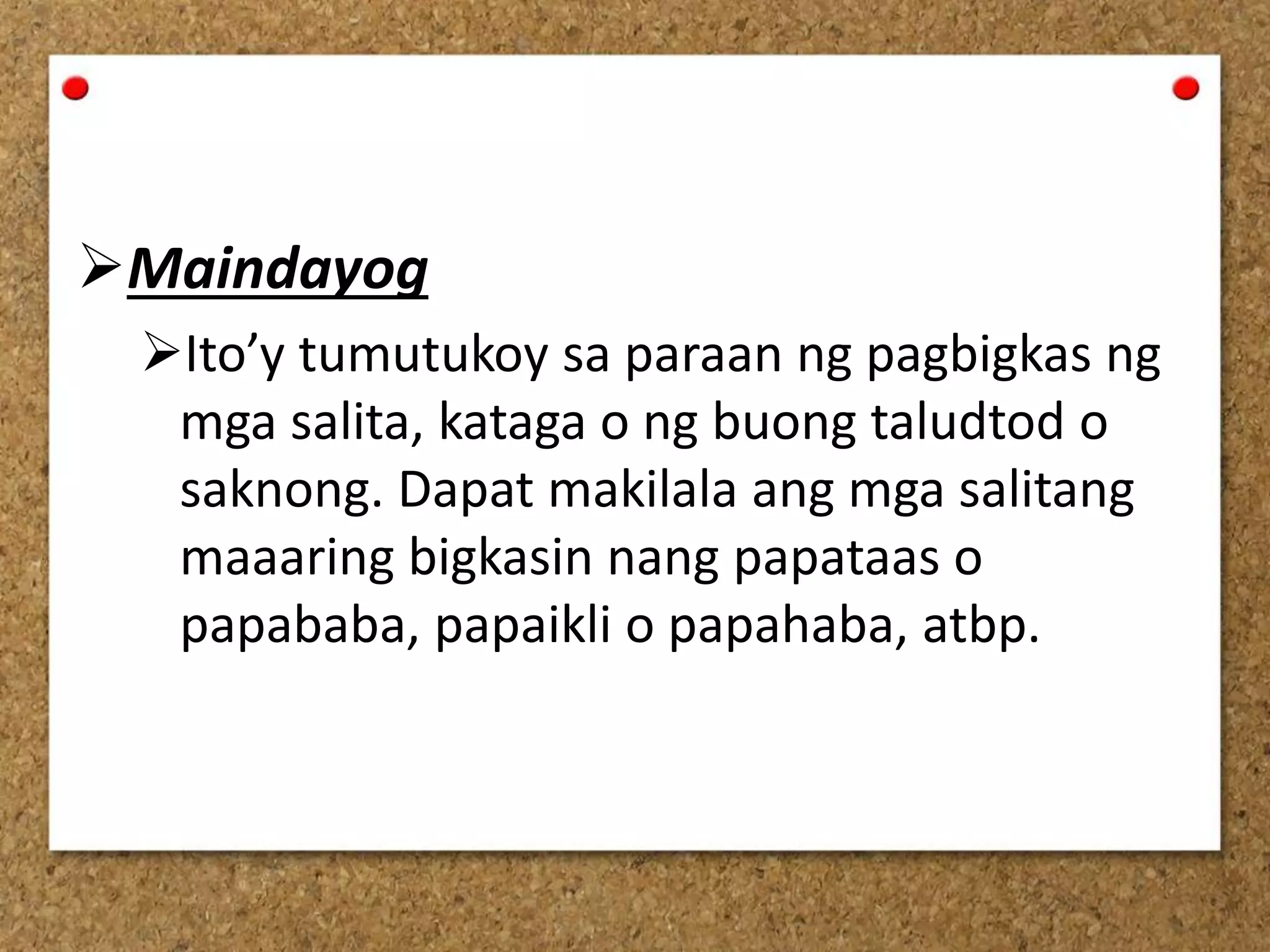 Ang sining ng pagbigkas ng isahan at sabayan | PPTX