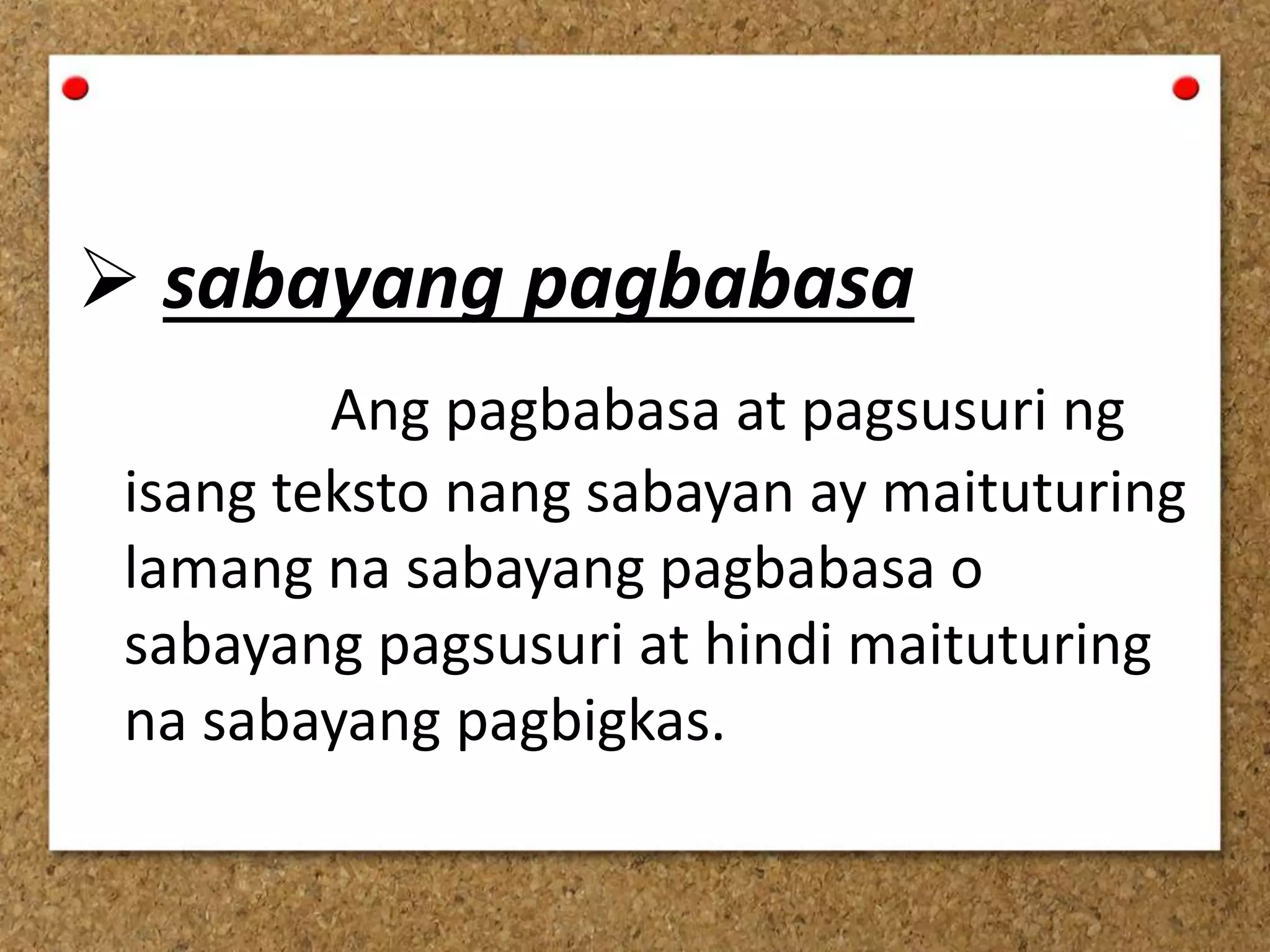 Ang sining ng pagbigkas ng isahan at sabayan | PPTX